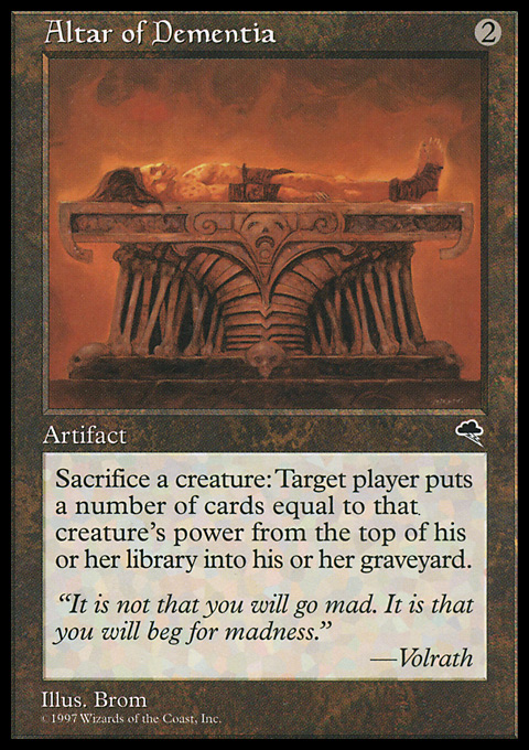 TMP - Altar of Dementia – BurroSingles