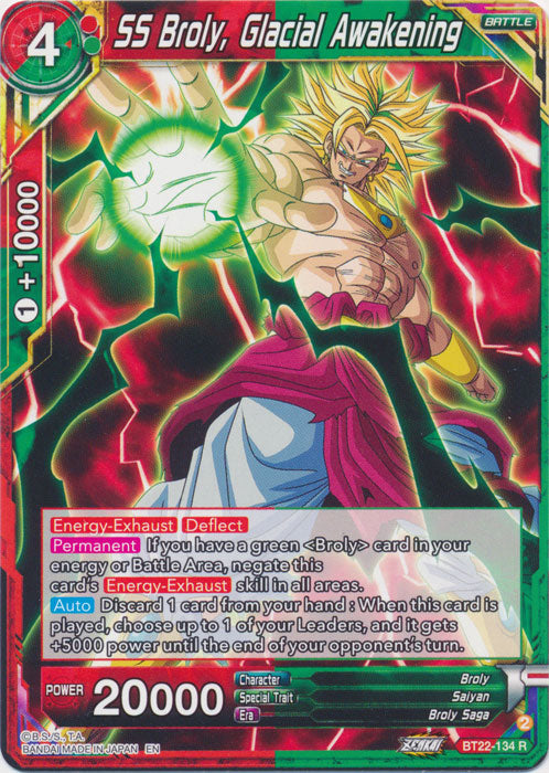 SS Broly, Glacial Awakening - BT22-134 – BurroSingles