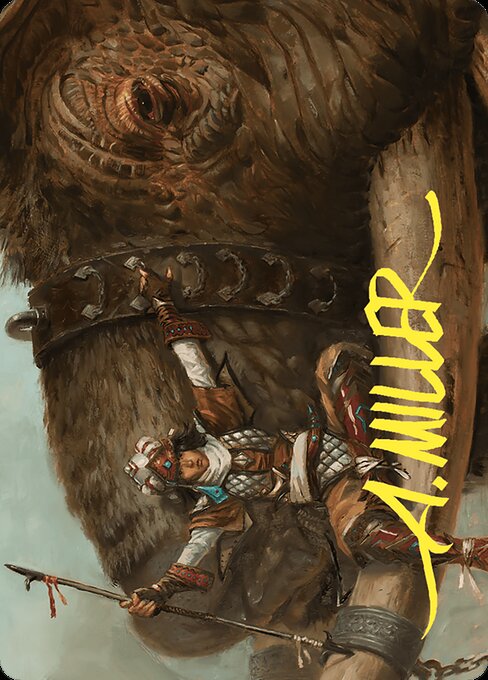 ACMM - Tuskguard Captain Art Card – BurroSingles