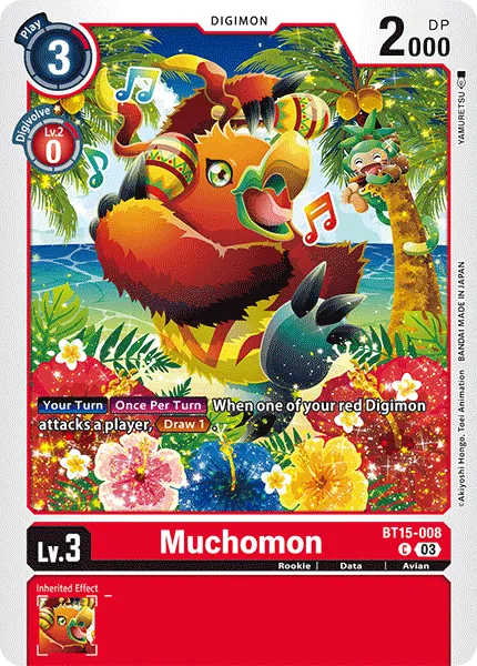 Muchomon - BT15-008 – BurroSingles