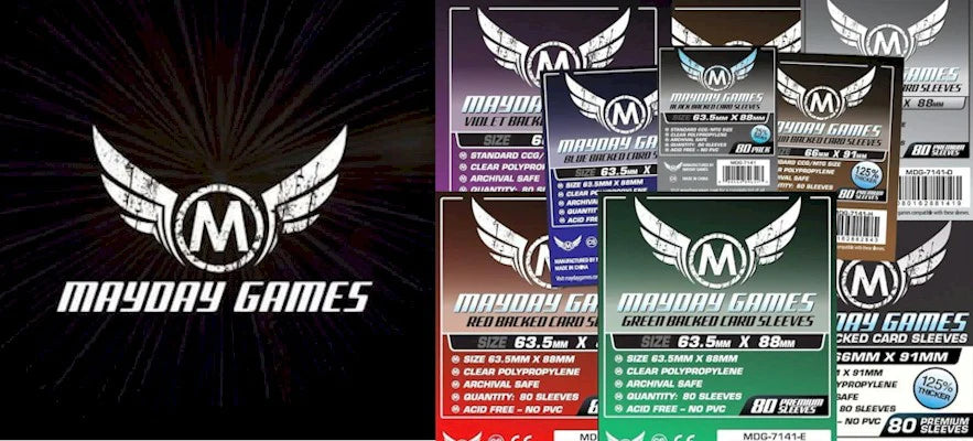 Mayday Games - 100 Card Sleeves – BurroSingles