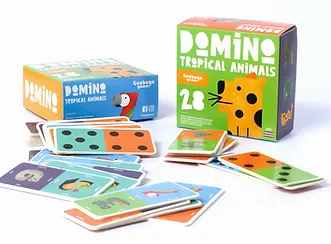 Dominó de animales tropicales - Guabaya Games – BurroSingles