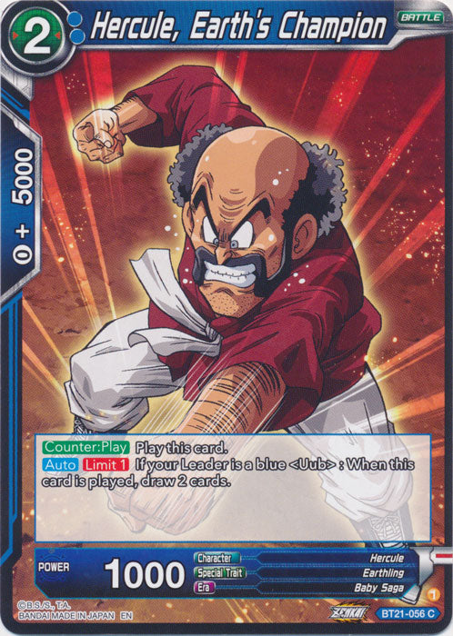 Hercule, Earth's Champion - BT21-056 – BurroSingles