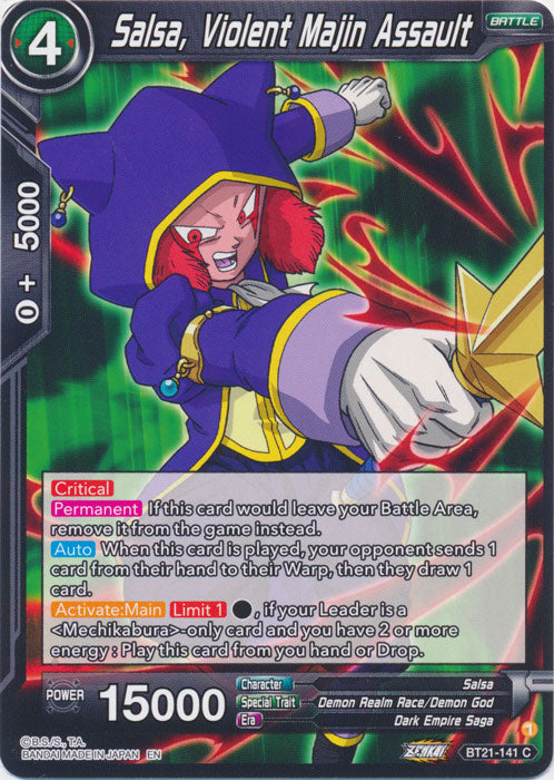 Salsa, Violent Majin Assault - BT21-141 – BurroSingles